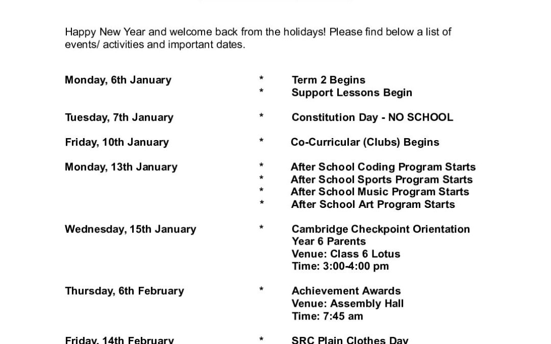 Term 2 2024-2025 Junior School Calendar (1) | GIS